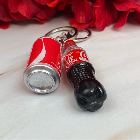Accessories | Coca Cola Bottle And Can Keychain Charm | Poshmark